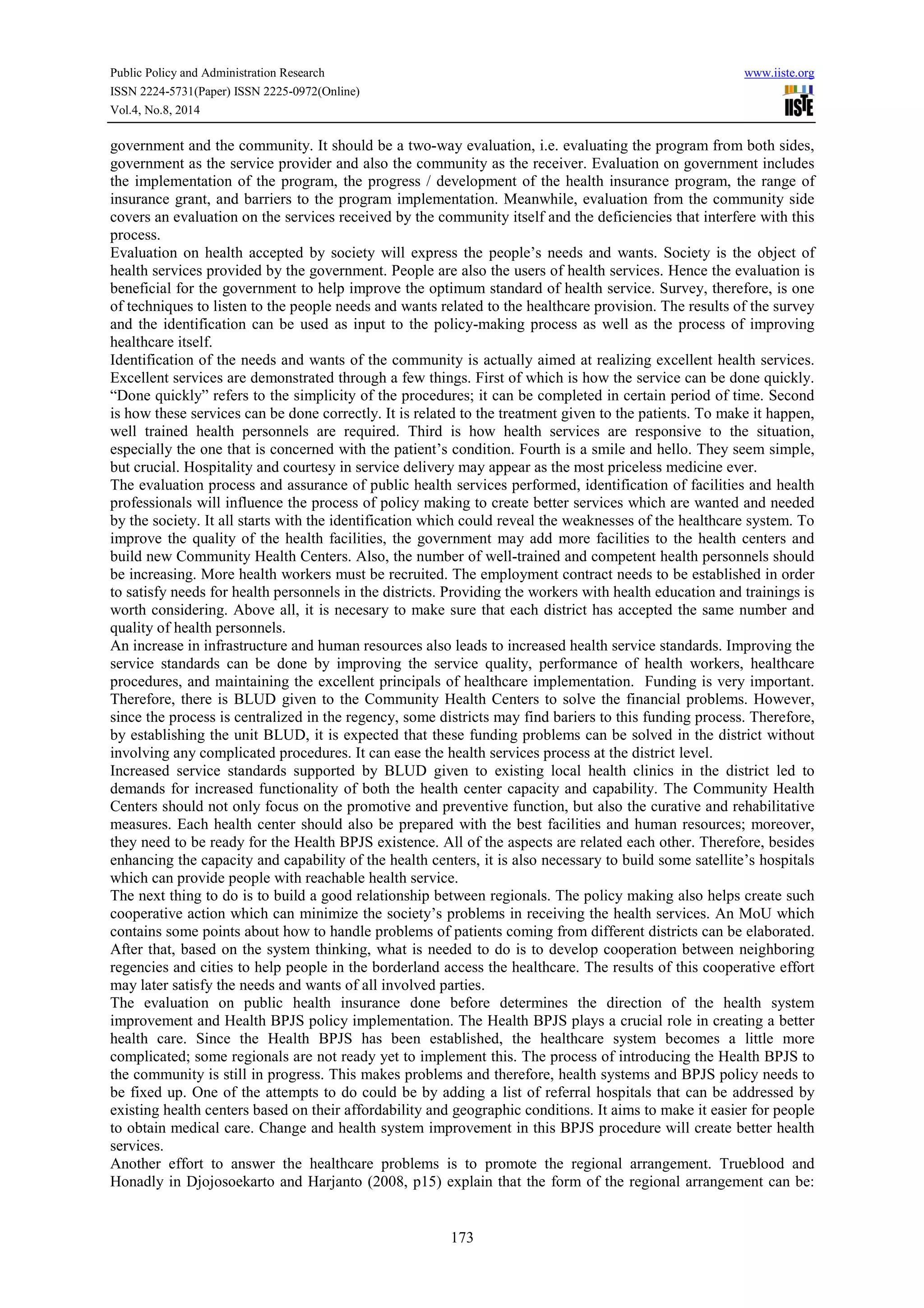 Health service from catchment area perspective | PDF