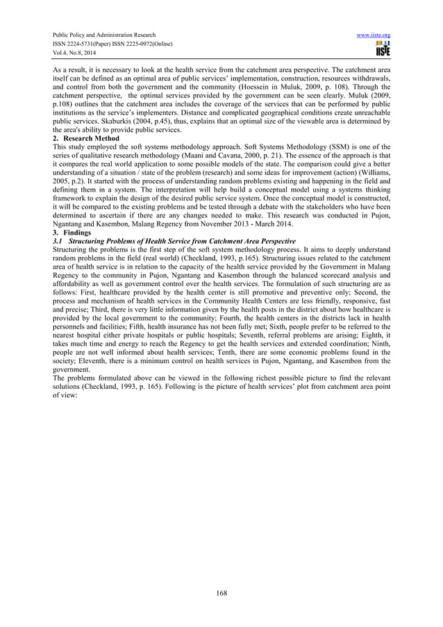 Health service from catchment area perspective | PDF