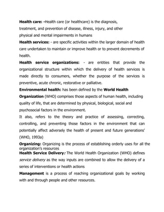 Health service management handbook | PDF