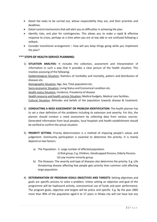 Health service planning | PDF