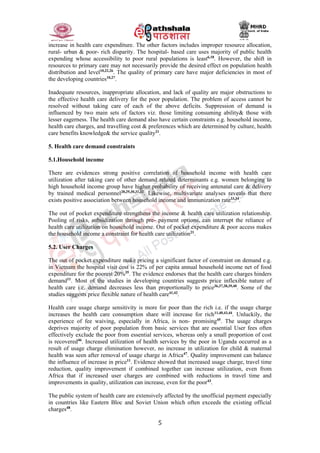 Health services in developing countries | PDF