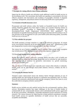 Health services in developing countries | PDF