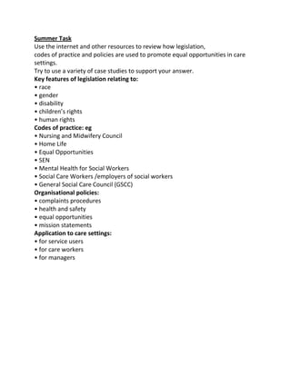 Health & social care level 3 2011 | PDF | Free Download