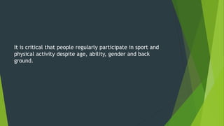 Health, sport and physical activity | PPTX