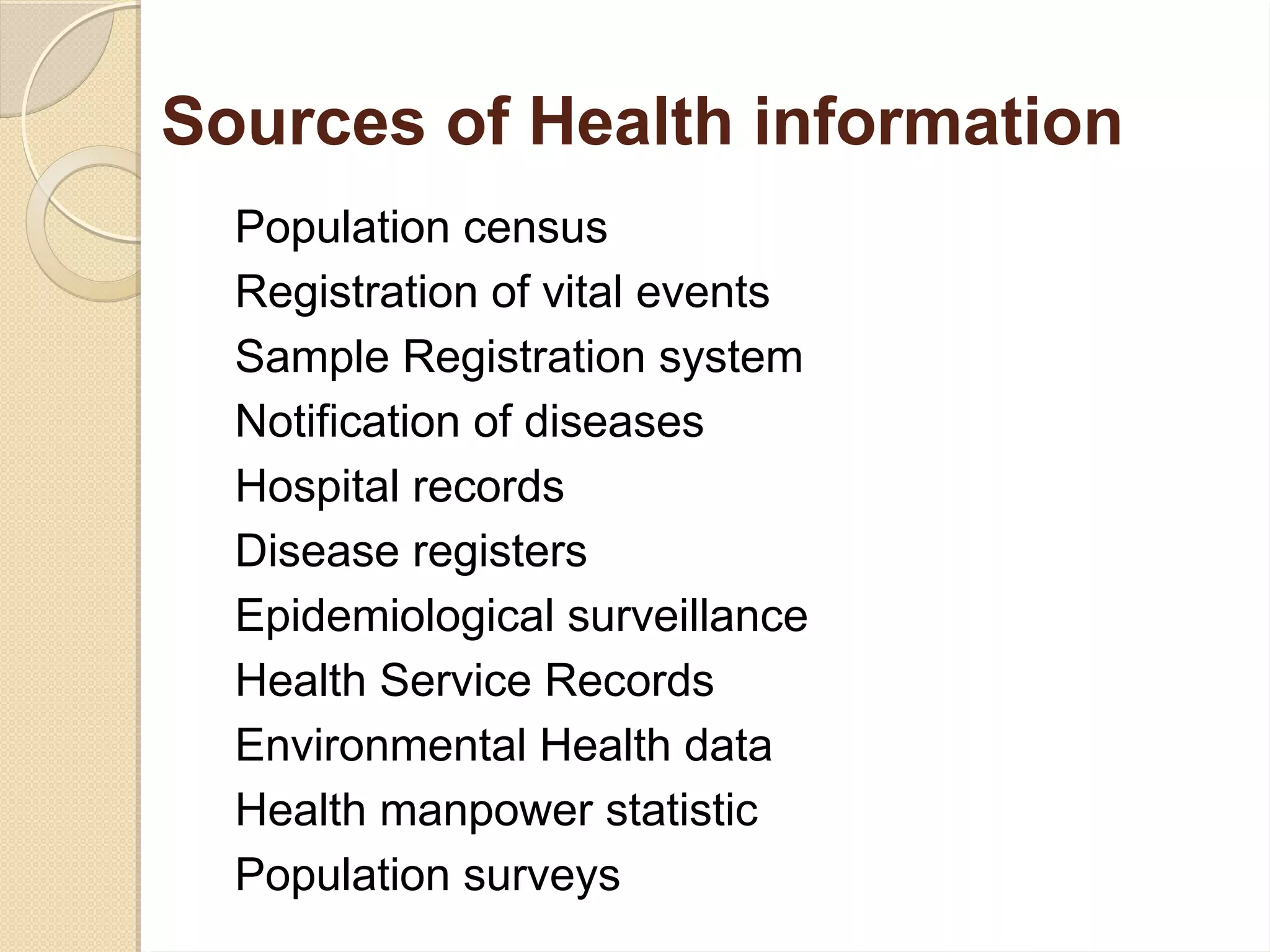 Health statistics | PDF