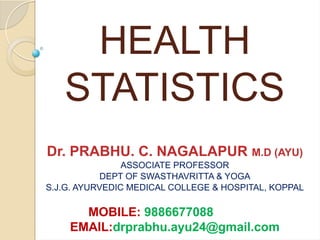 Health statistics | PDF