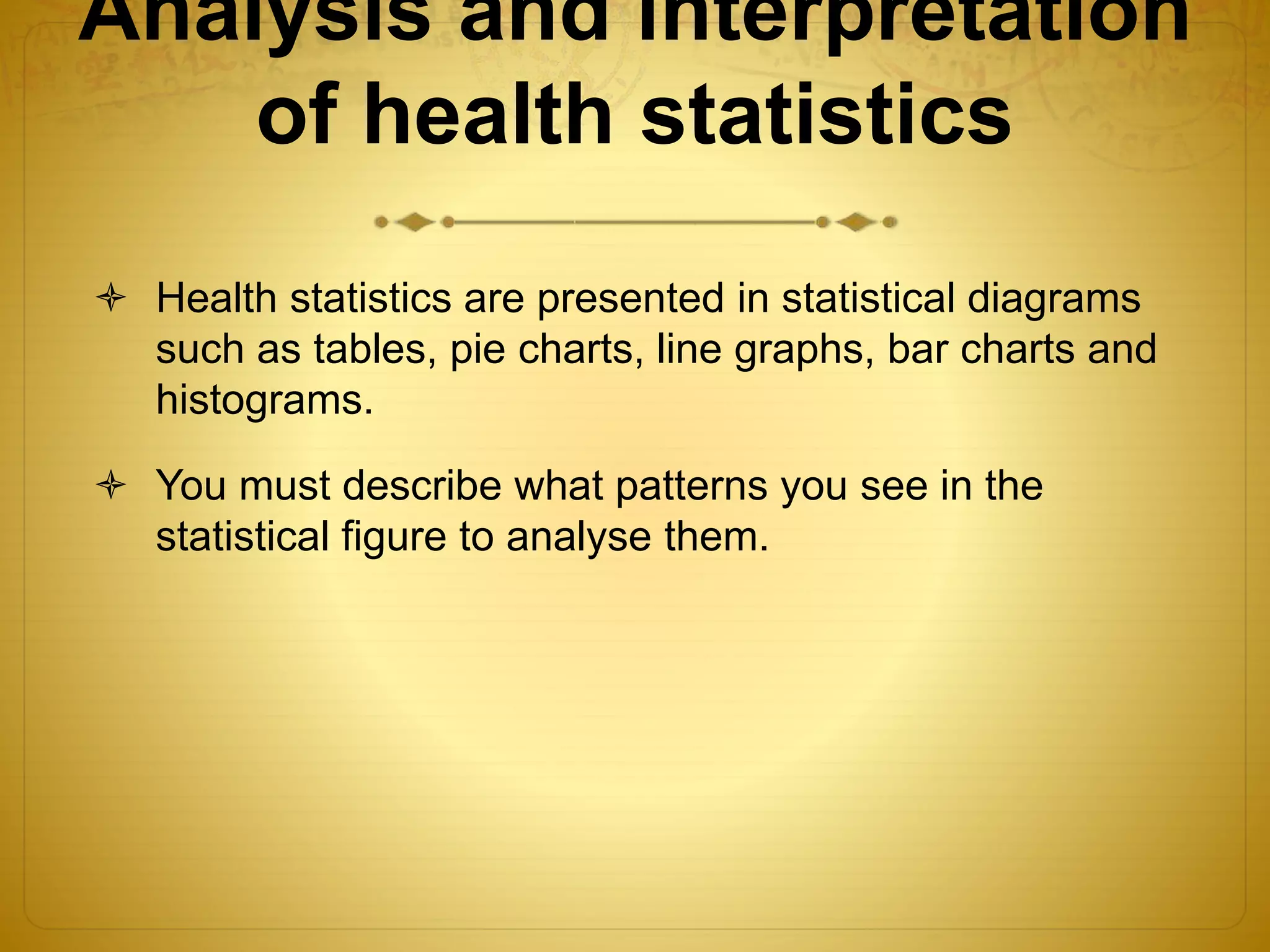 Health Statistics and their Meanings | PPTX