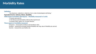 Comprehensive Overview of Health Statistics and Vital Rates for Public ...