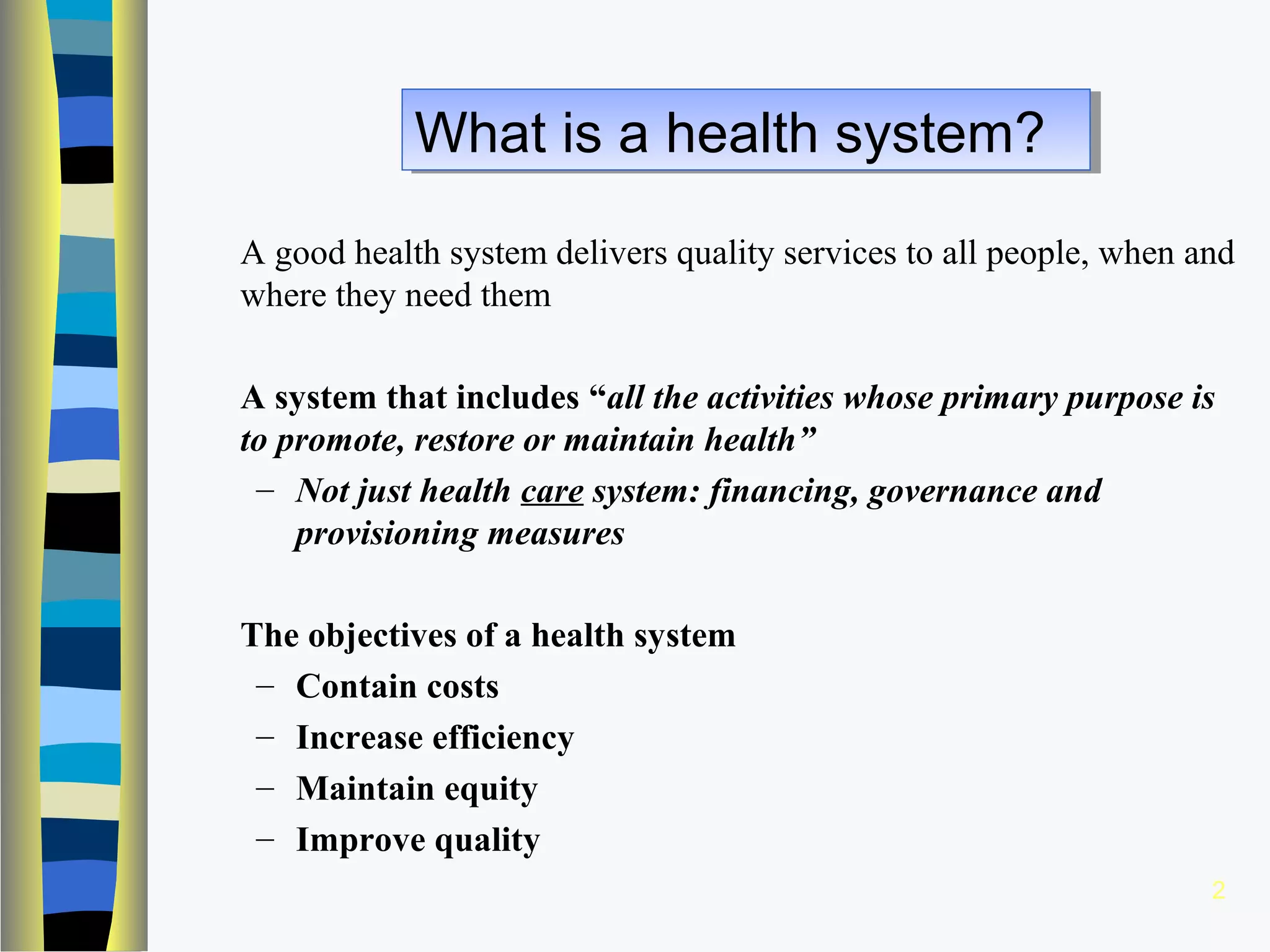 Health system | PPT