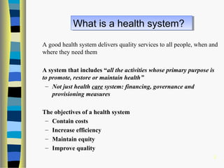 Health system | PPT