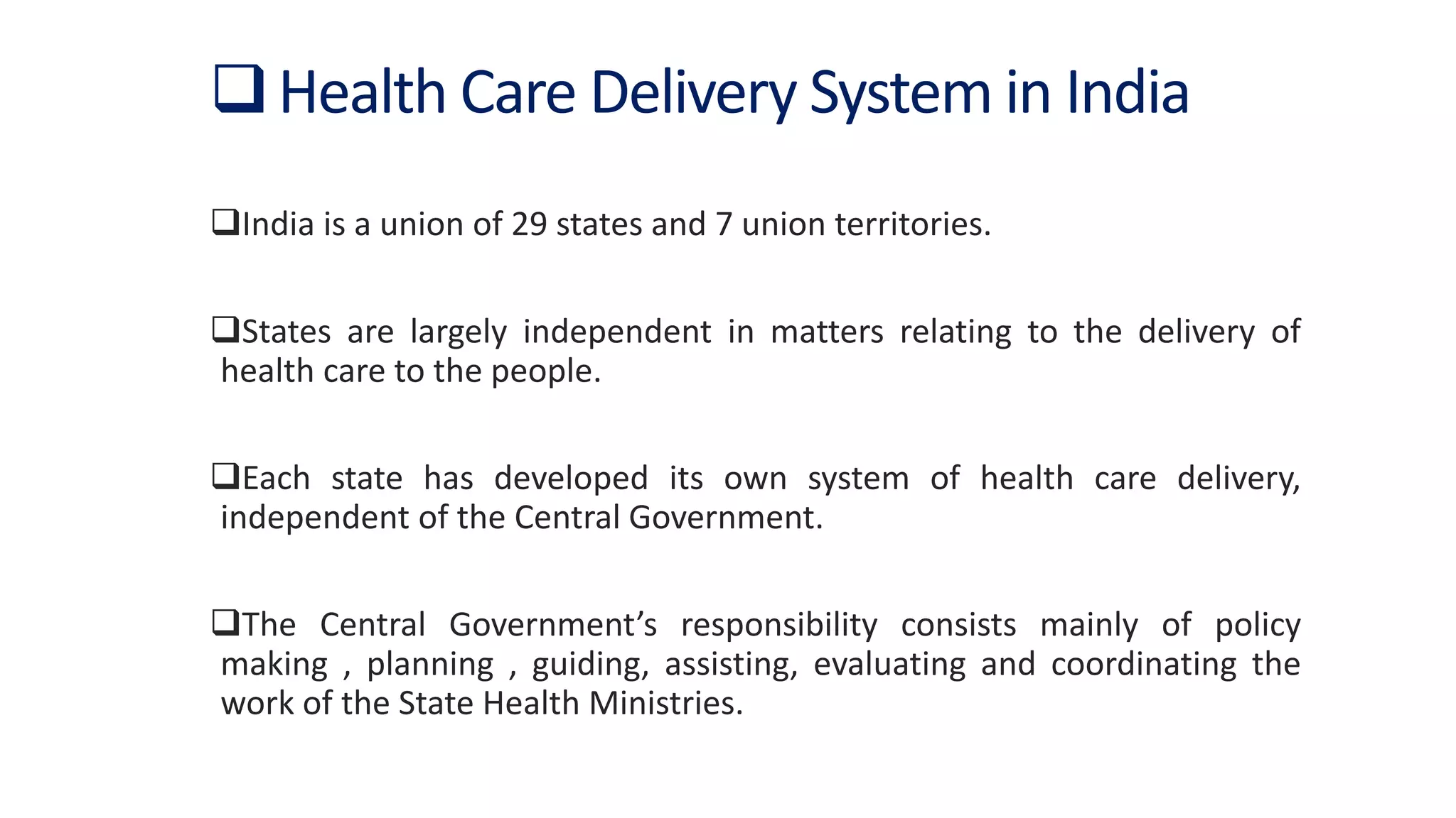 Health System in India | PPTX