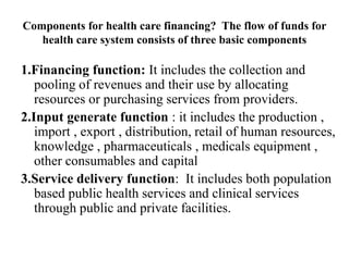 Health system and financing | PPTX