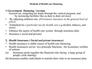Health system and financing | PPTX