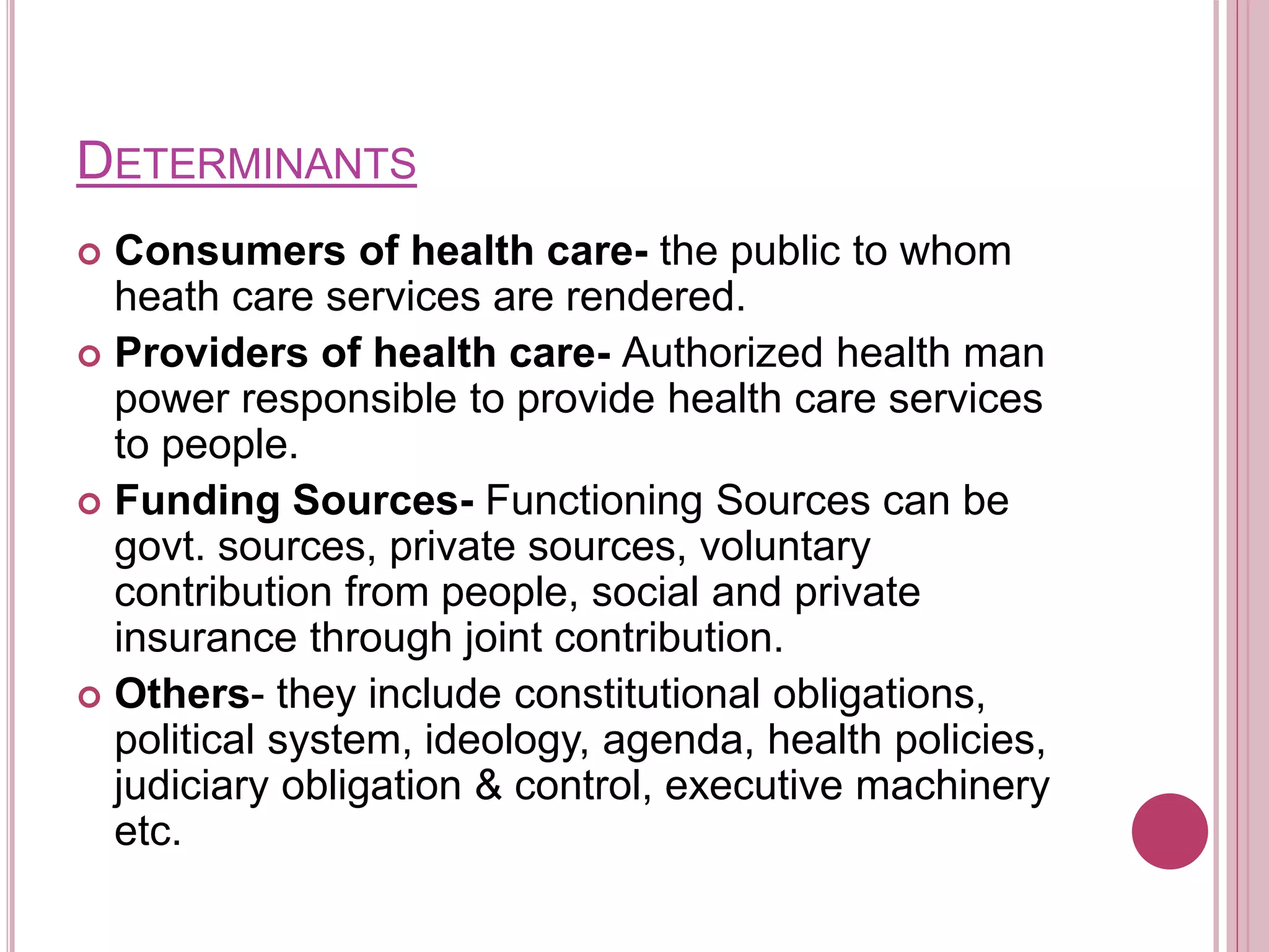 Health system at central, state and local levels, i | PPTX
