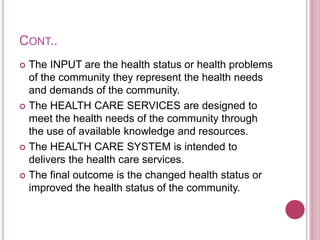 Health system at central, state and local levels, i | PPTX