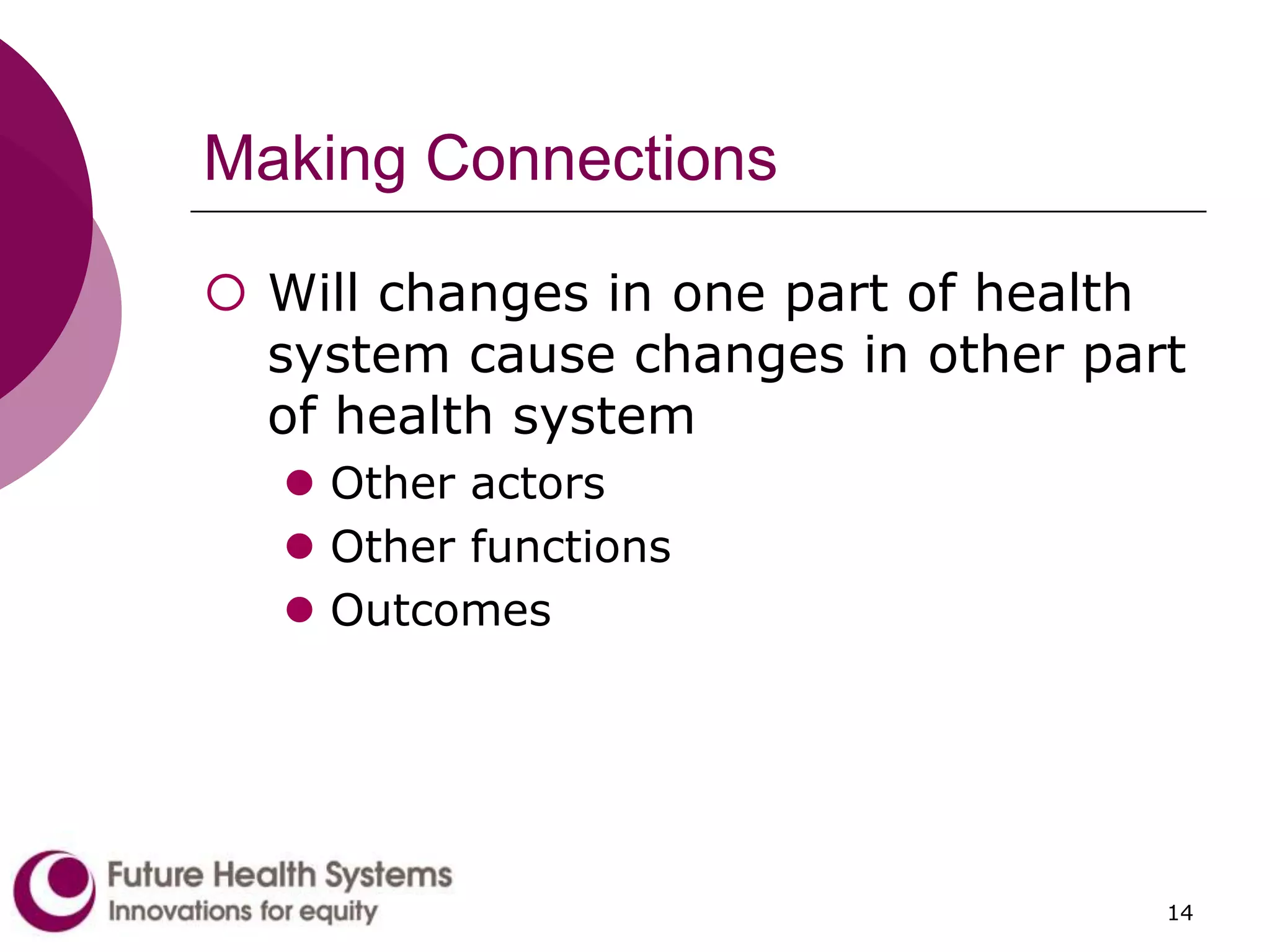 Health system elements | PPTX