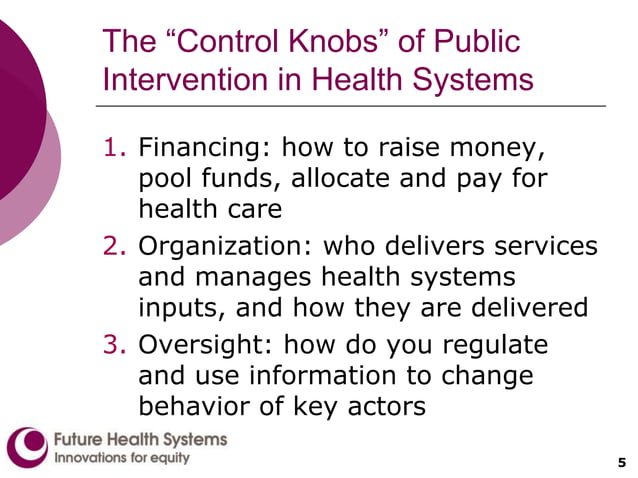 Health system elements | PPTX