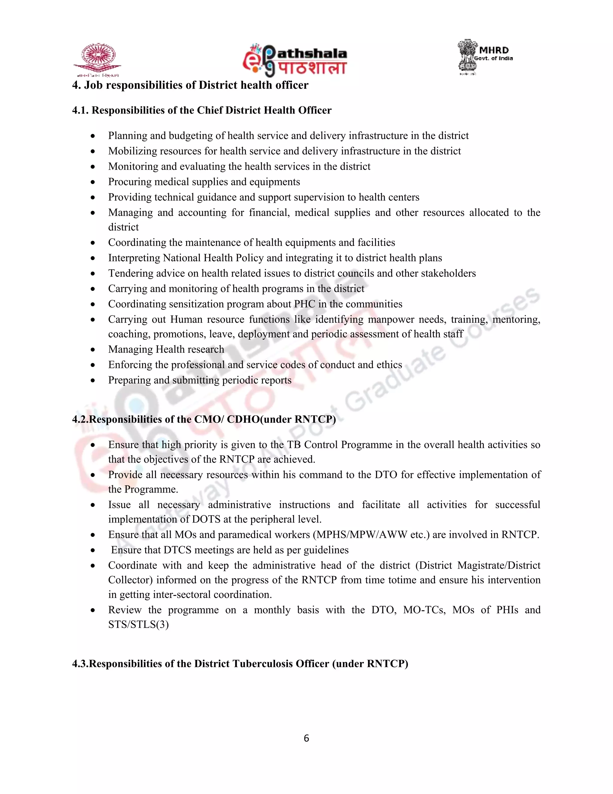 Health system in india at district level | PDF