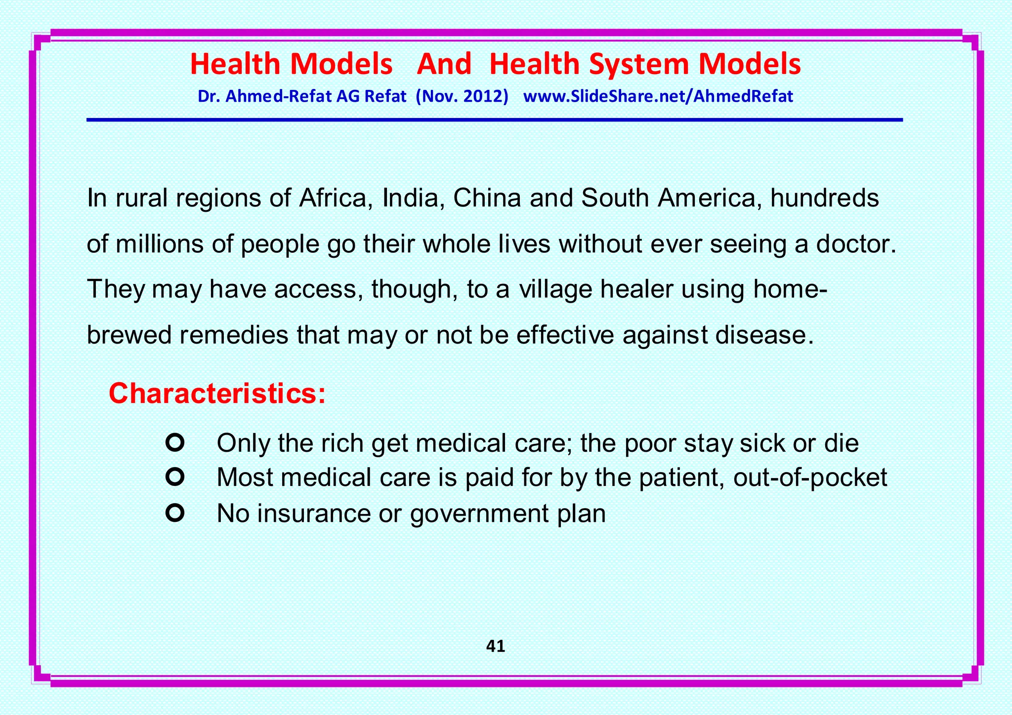 Health system models-an overview | PDF