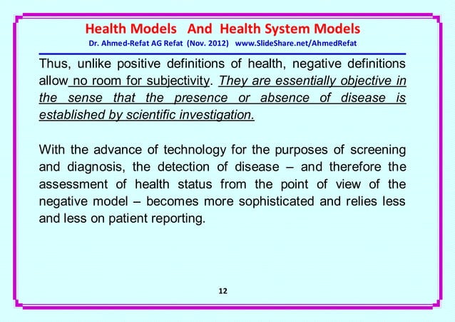 Health system models-an overview | PDF
