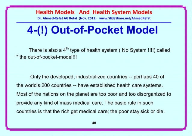 Health system models-an overview | PDF