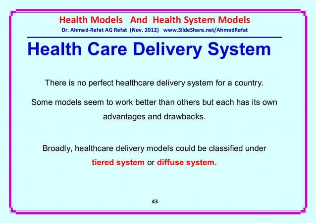 Health system models-an overview | PDF