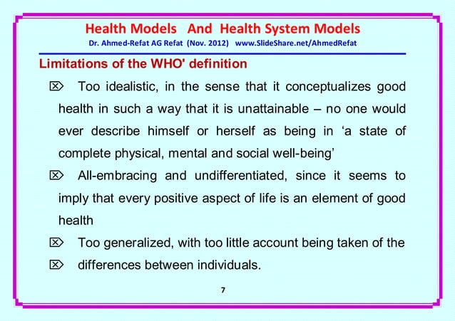 Health system models-an overview | PDF