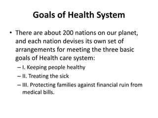 Health system models | PPTX