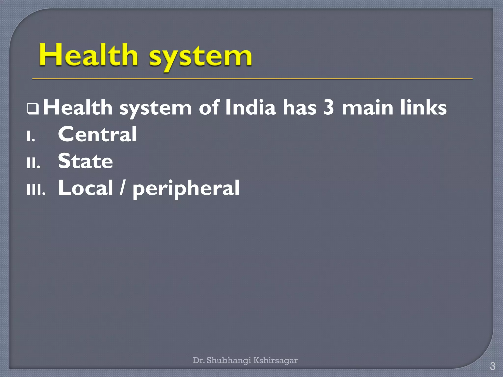 Health system in India / Health Administration | PDF