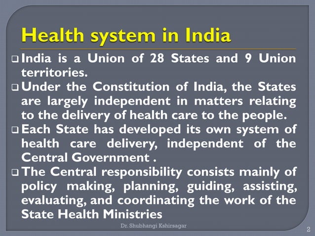 Health system in India / Health Administration | PDF | Healthcare ...