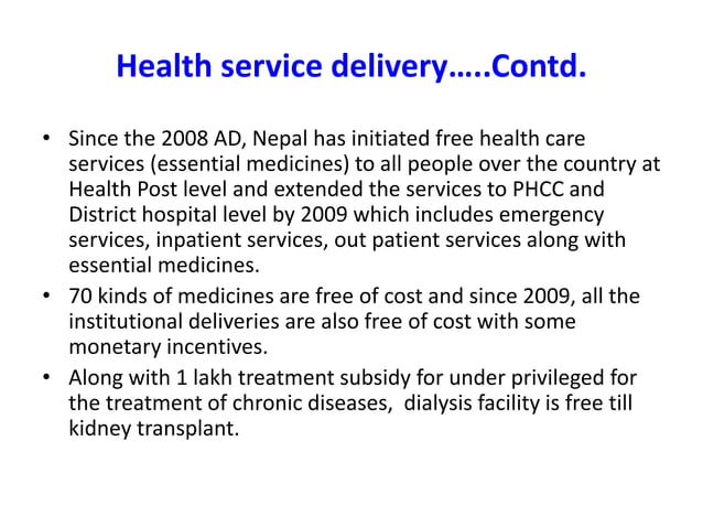 Health system of nepal | PPTX | Lung and Respiratory Health | Diseases ...