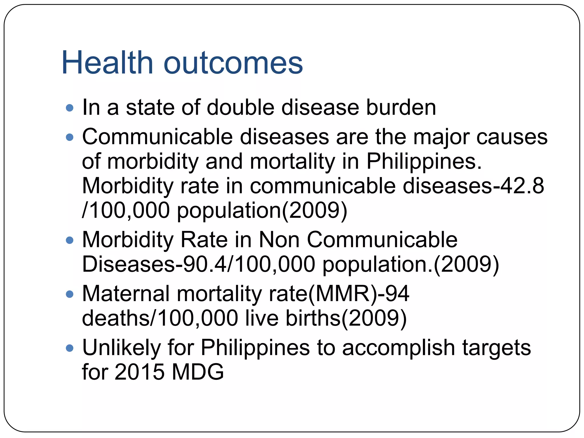 Health system of Philippines ppt | PPTX