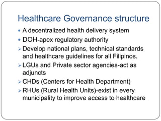 Health system of Philippines ppt | PPTX