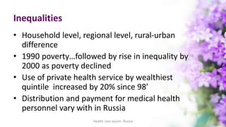 Health system of russia | PPTX