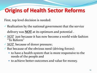 Health system reform overall | PPT