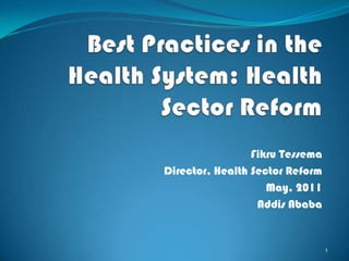Health System Reform Overall Ppt