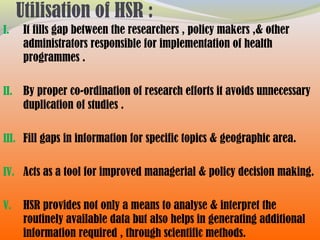 Health system research ppt | PPT