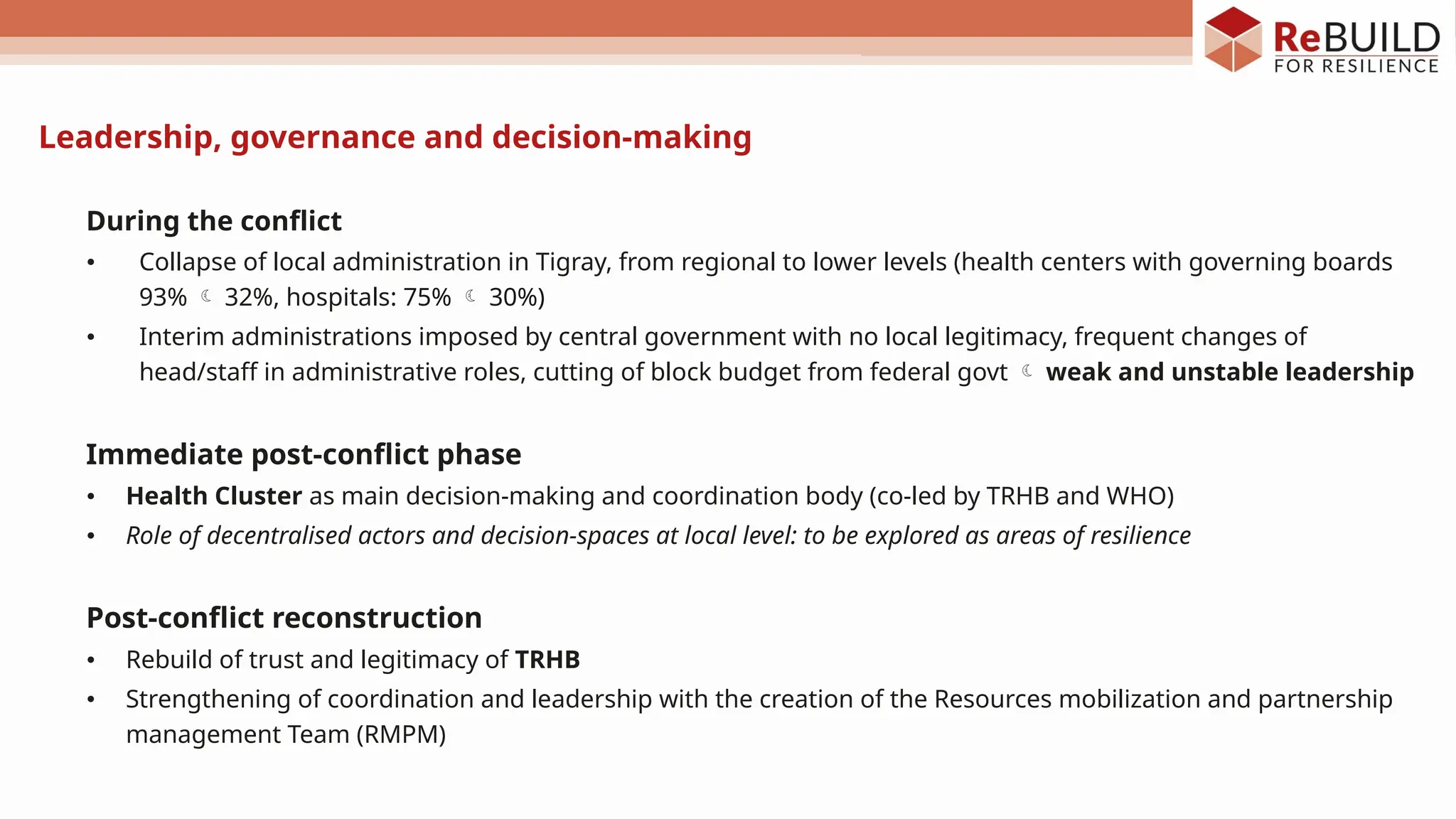 Health system resilience in Tigray_doc review.pptx