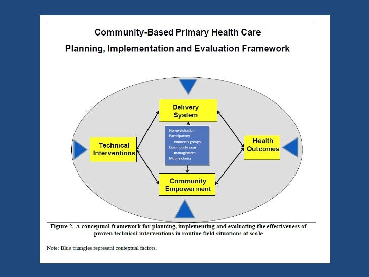 Conceptual Frameworks Health Systems And The Community