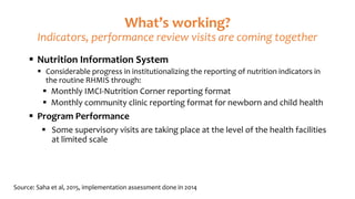 Using the health system to deliver nutrition interventions in ...