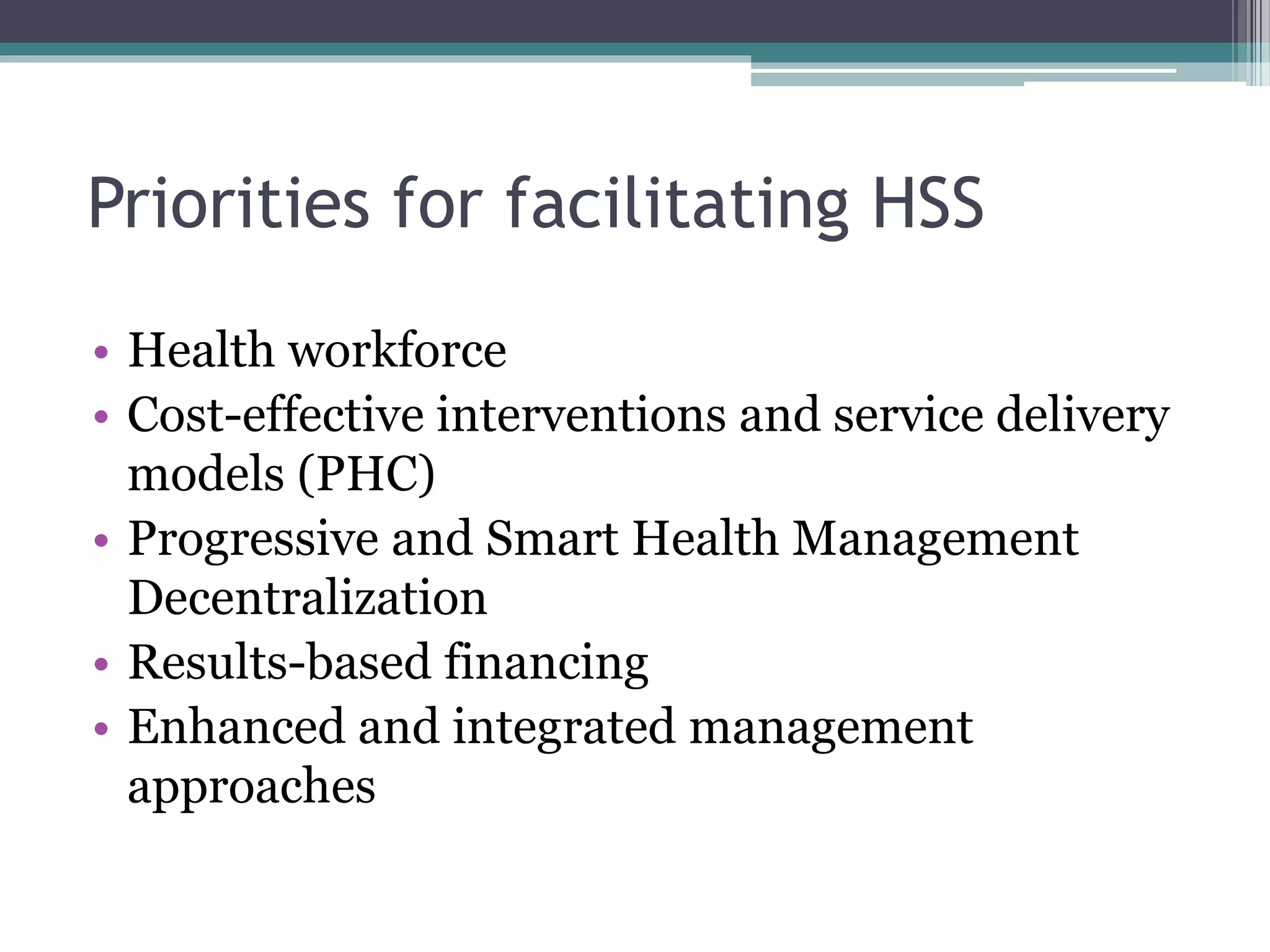 Health systems strengthening | PPTX