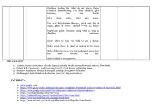 Health talk on diarrhea | DOCX