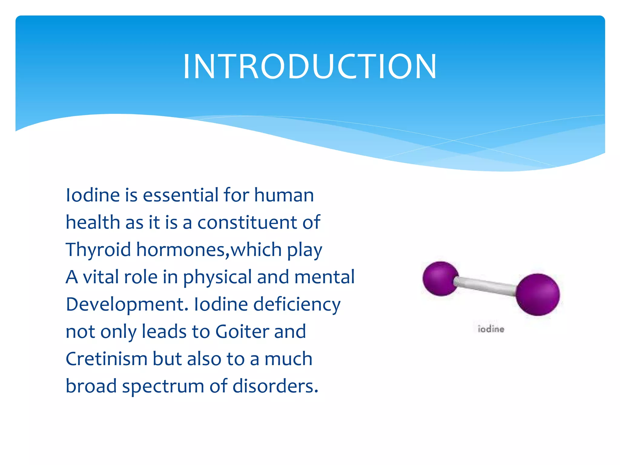 Health talk on iodine deficiency | PPTX
