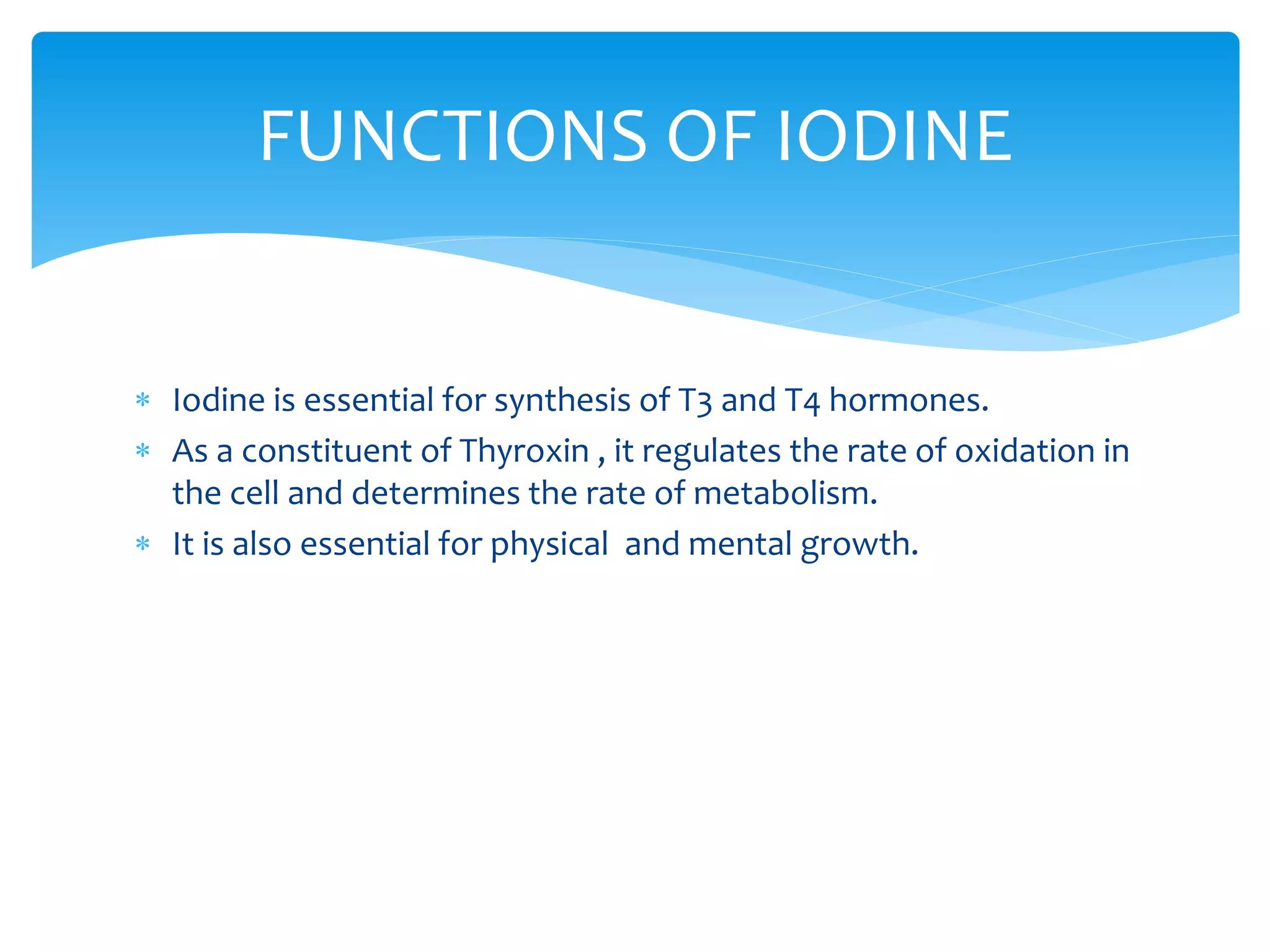 Health talk on iodine deficiency | PPTX