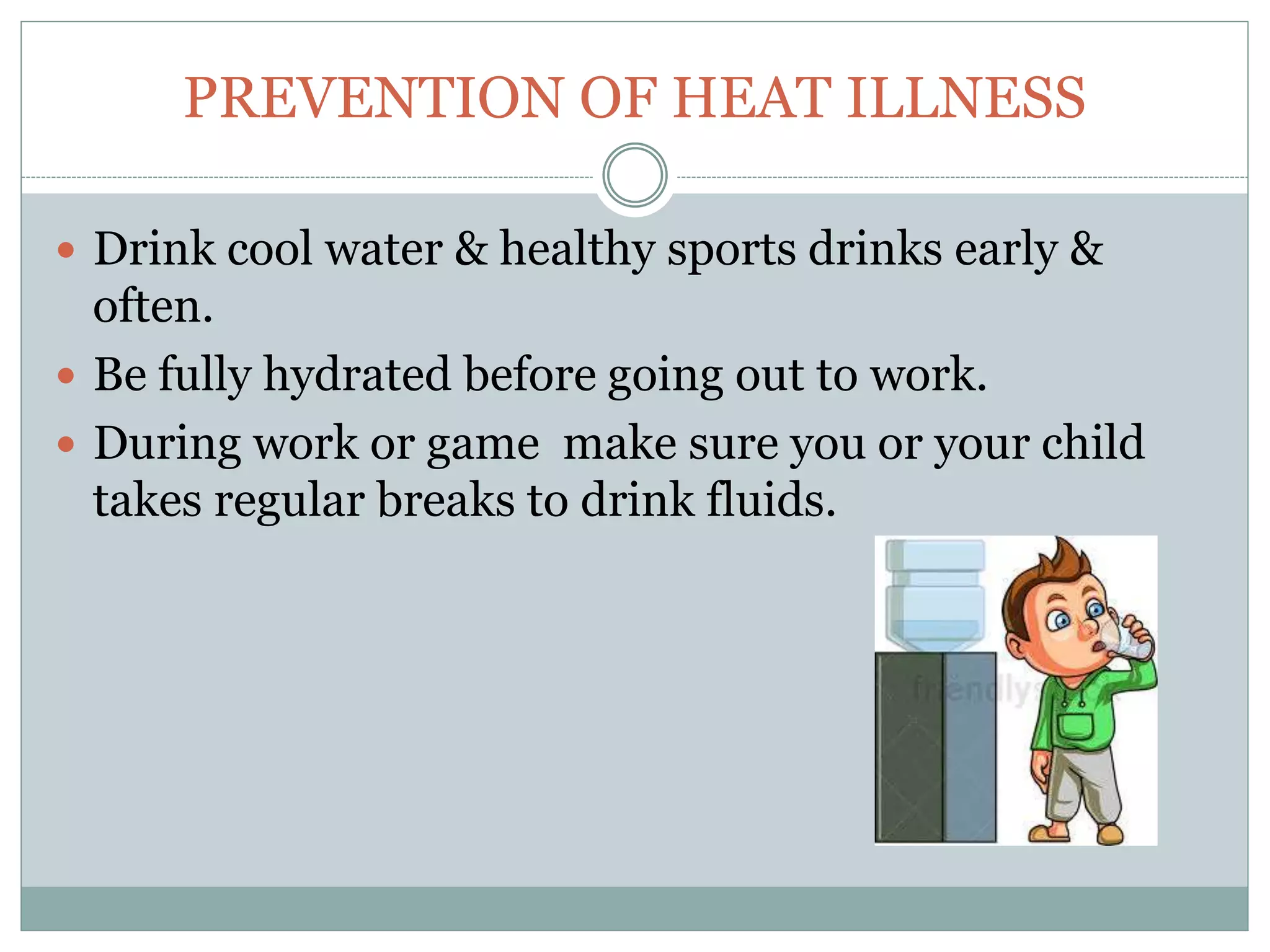 Health talk on prevention of dehydration | PPTX