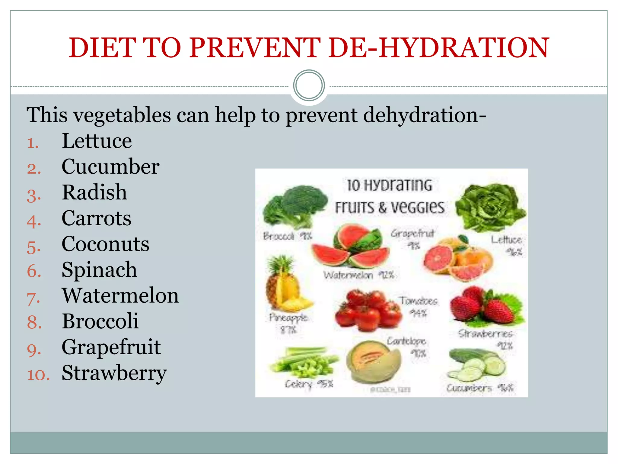 Health talk on prevention of dehydration | PPTX