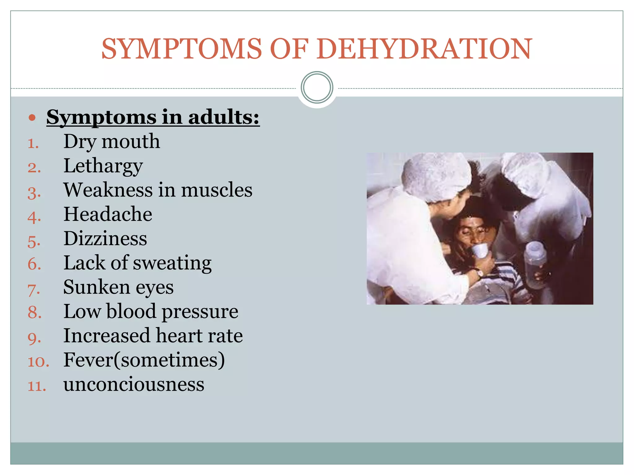 Health talk on prevention of dehydration | PPTX