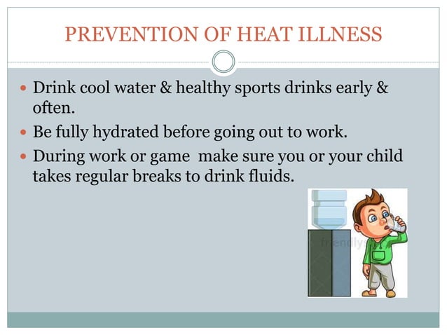 Health talk on prevention of dehydration | PPTX | Nutrition | Healthy ...