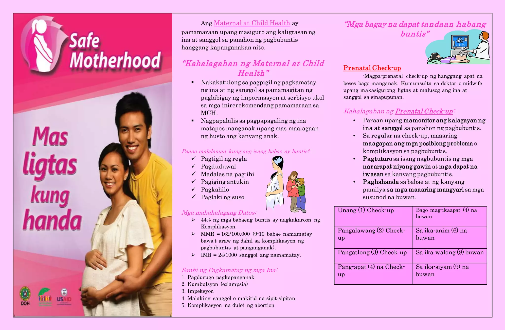 Health teaching brochure | DOCX