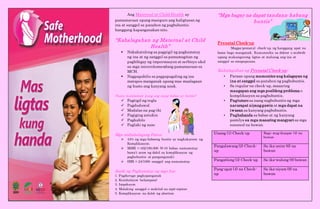 Health teaching brochure | DOCX